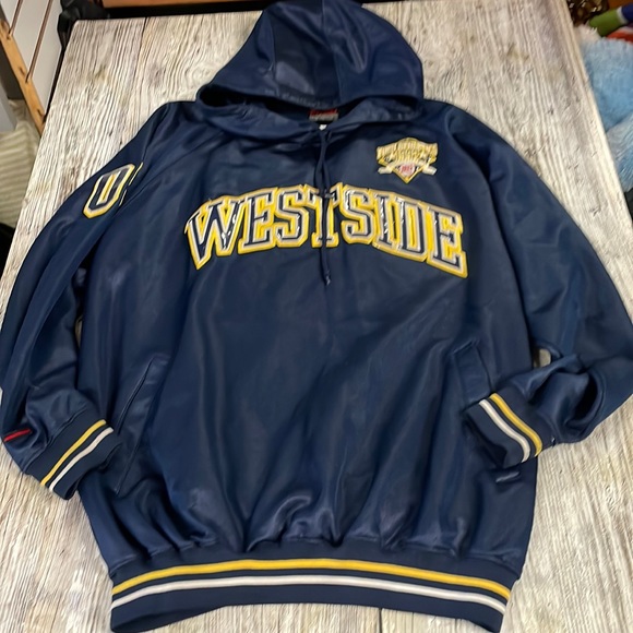 FUBU | Shirts | Vintage Fubu Navy Blue Yellow 992 Westside Pullover ...